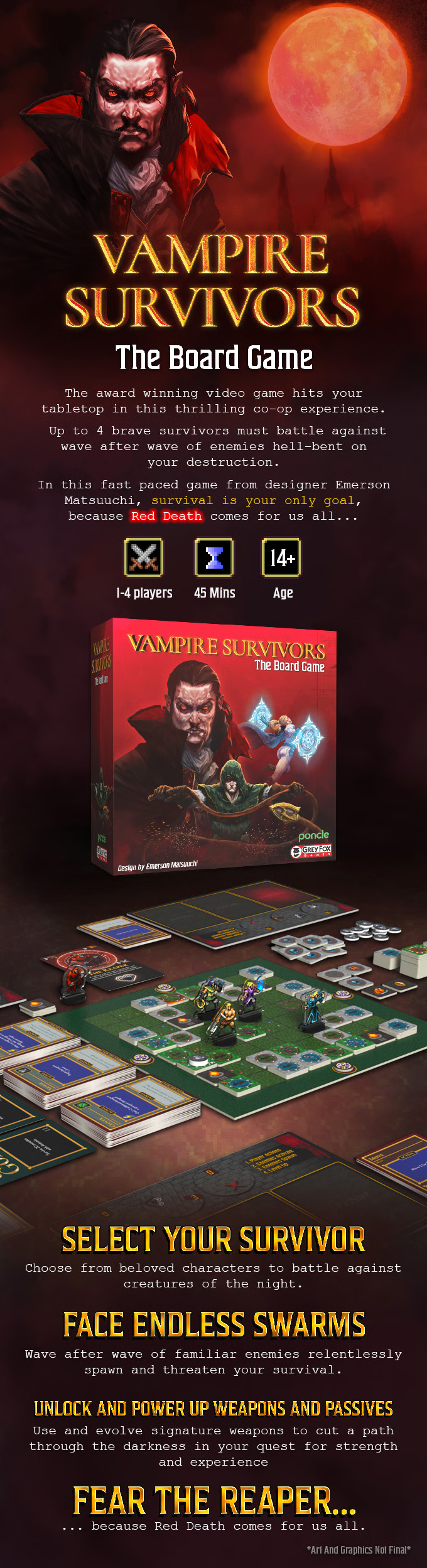 Vampire Survivors - The Board Game by Grey Fox Games - Gamefound