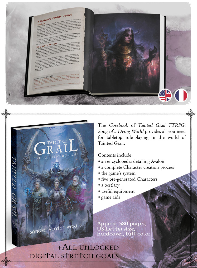 Tainted Grail TTRPG: Song of a Dying World by Studio Agate ...