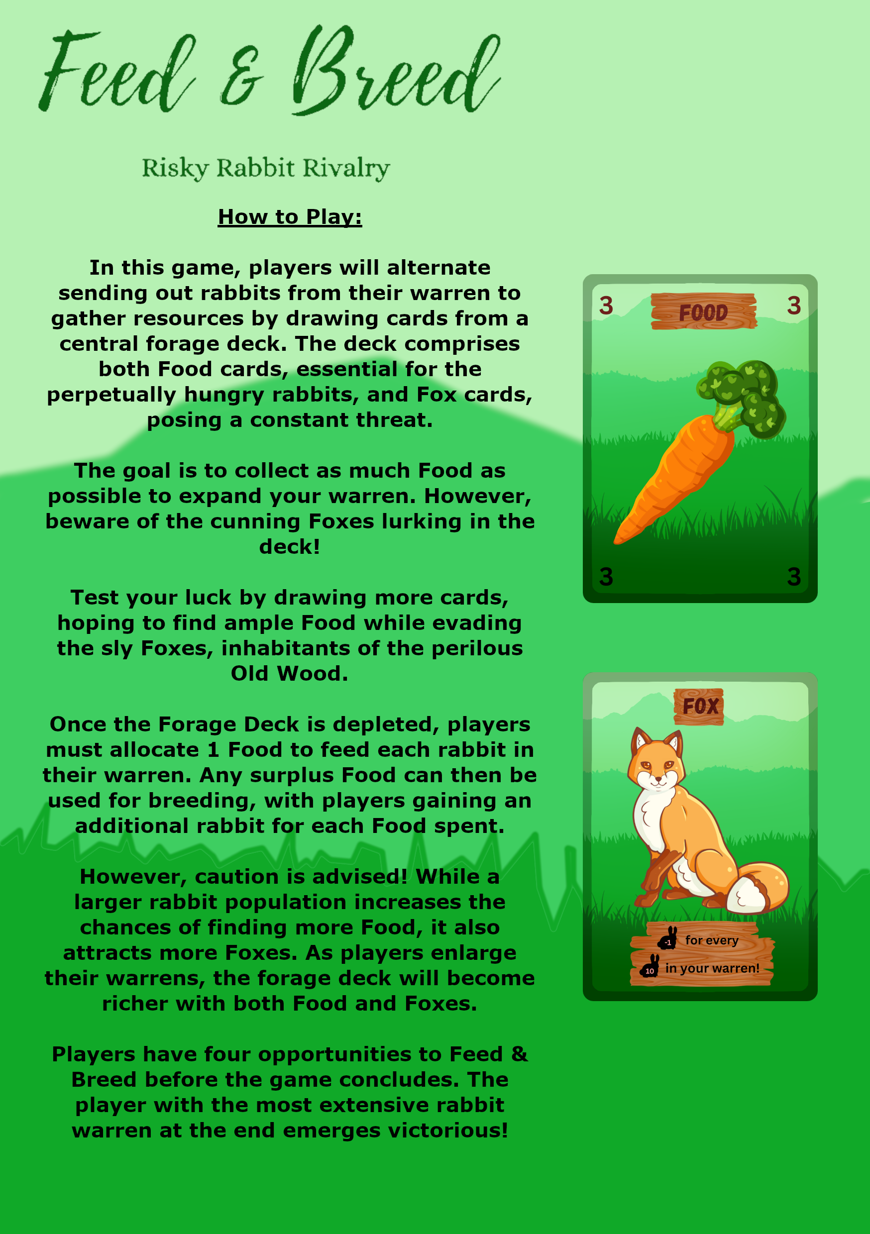 Feed & Breed: Risky Rabbit Rivalry by Scattershot Games - Gamefound