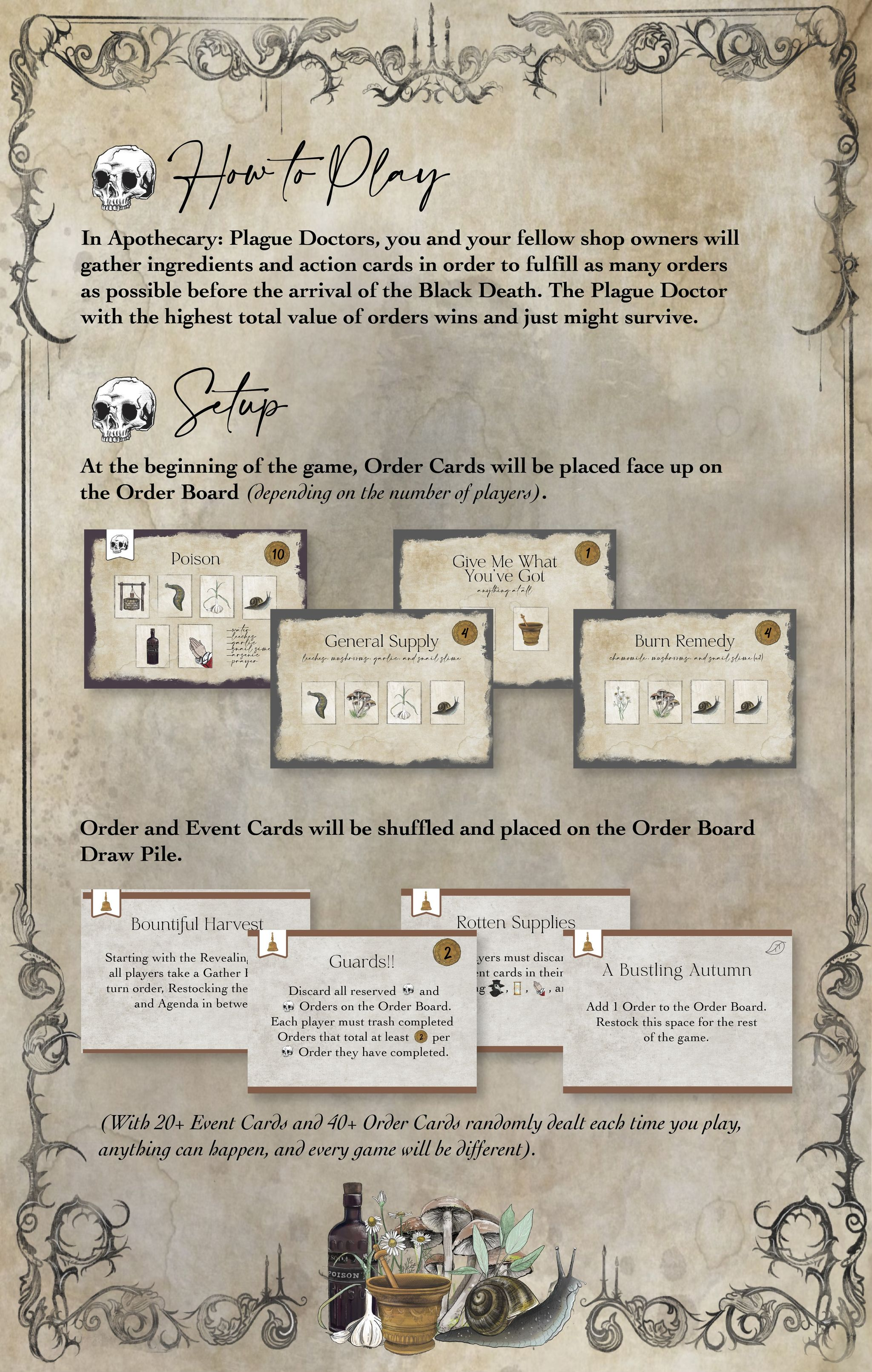 Apothecary: Plague Doctors by 1FirstGames - Gamefound