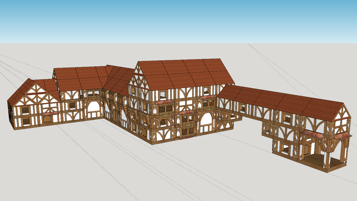 Cities Reforged: Tudor Village - Hand Painted Modular Terrain by ...