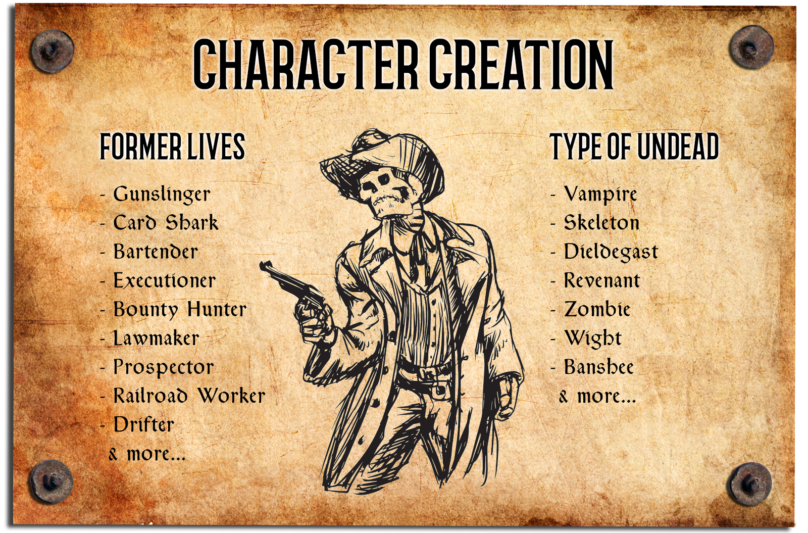 DEATH VALLEY - A Horror/Western Role-Playing Game by Critical Kit Ltd ...