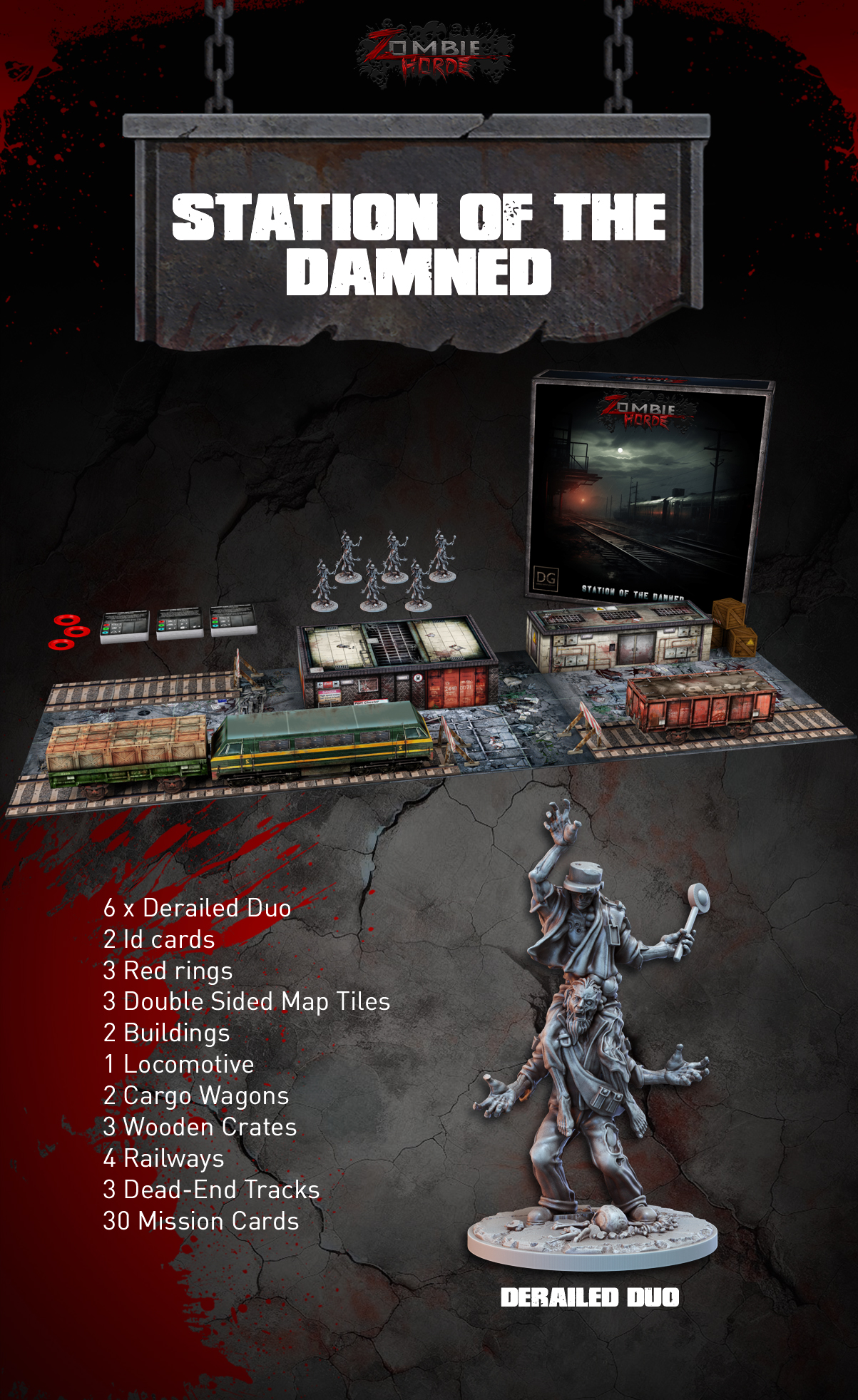 Zombie Horde by Dark Gate Games - The Station of the Damned - Gamefound