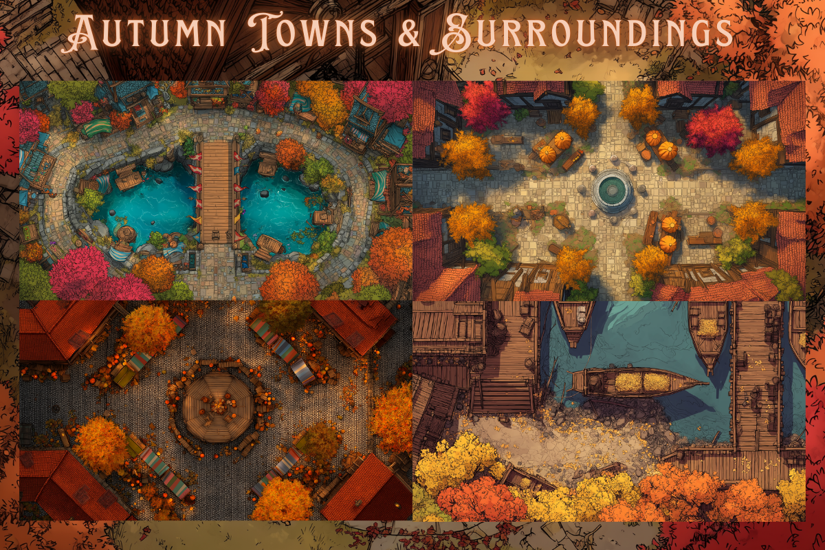 RPG Maps: 400 + Autumn Collection for VTT & TTRPGs by Agnesagraphic ...