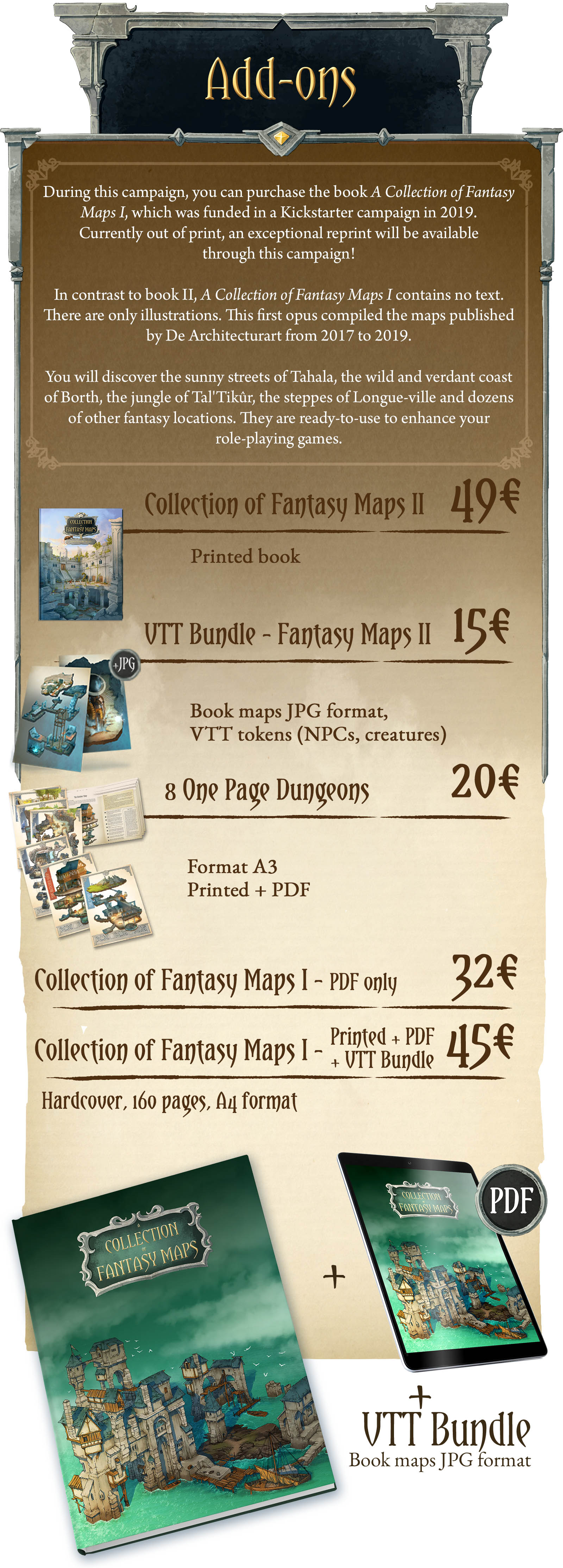 A Collection of Fantasy Maps II by De Architecturart - Gamefound