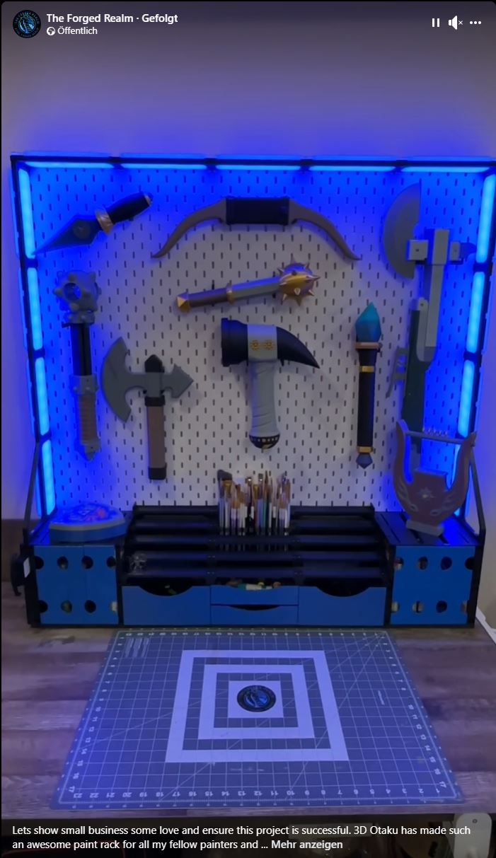 Master Painter - Modular 3D Printable Paint Rack by 3DOtakuPrints ...