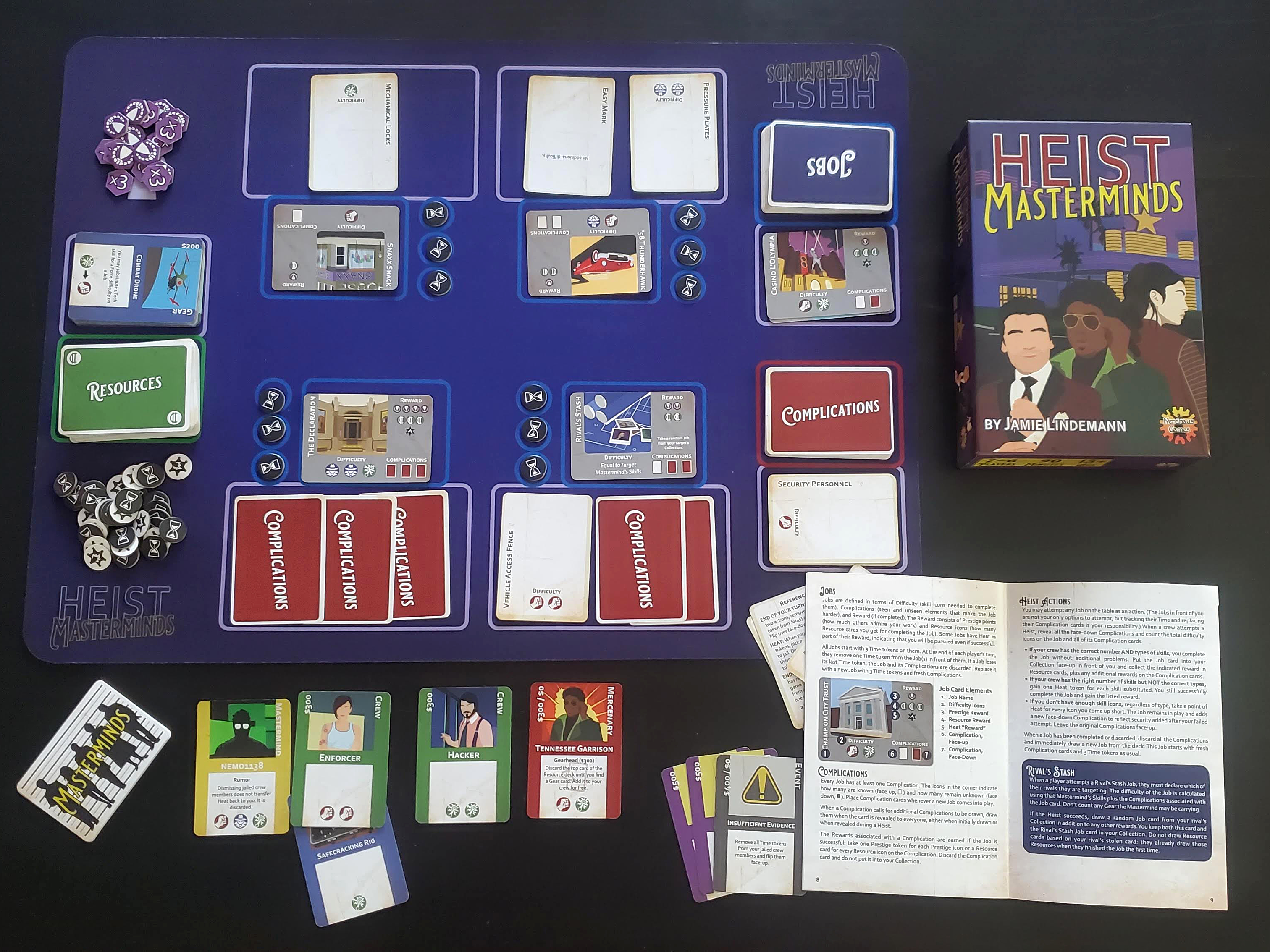 Heist: Masterminds by Nerdhaus Games - Print Proof and Timeline Updates ...