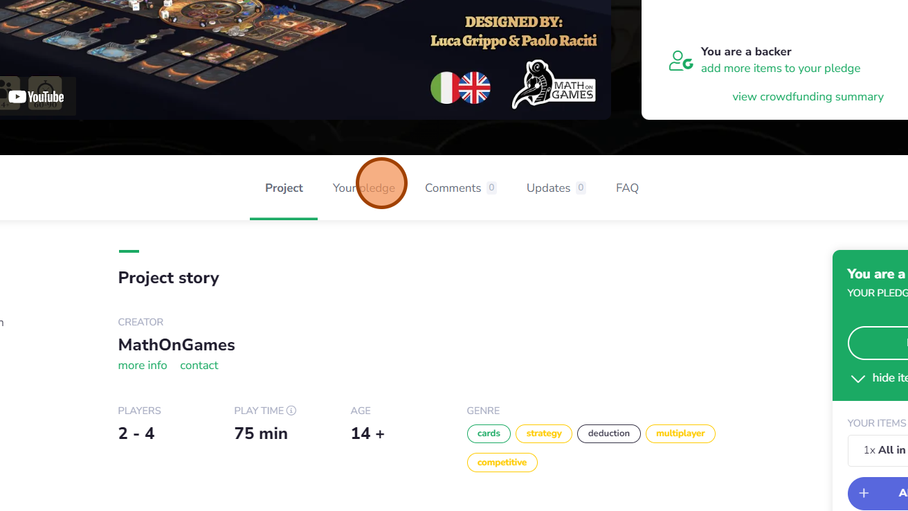 Sibille: a Tarot board game by MathOnGames - Gamefound