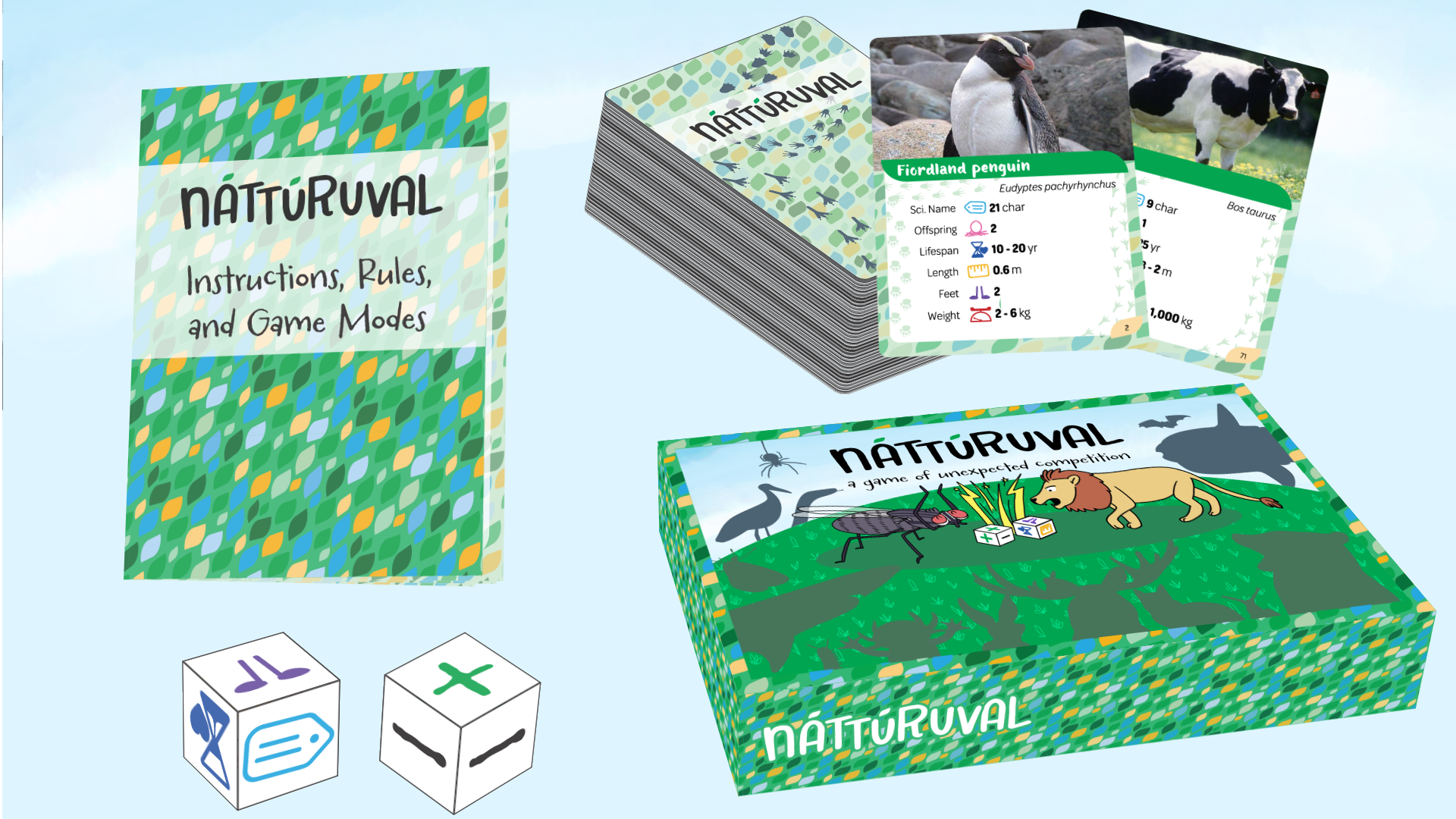 Náttúruval: A Game of Unexpected Competition by Bespoke Games - Gamefound