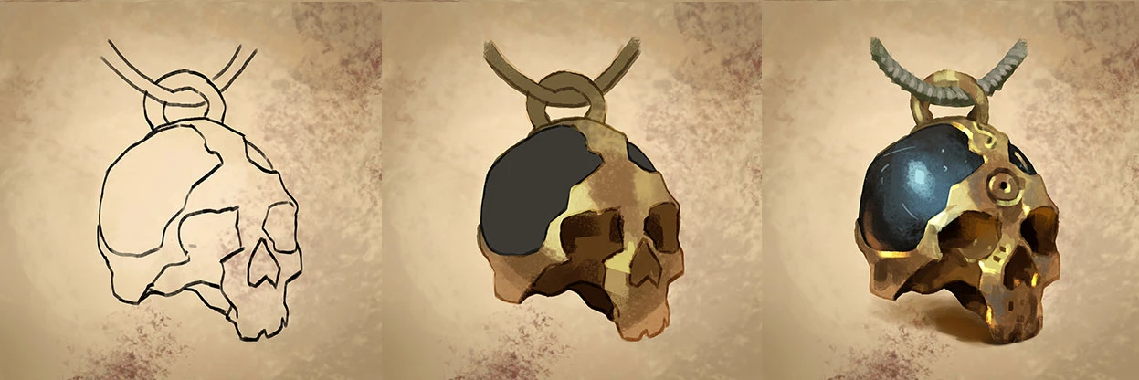 The Dead Keep by CMON - Sketches of The Keep - Item Artworks - Gamefound