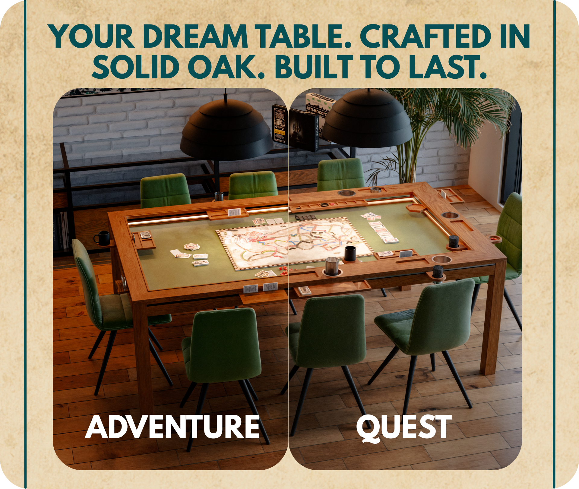 Adventure & Quest: The Ultimate Game Tables by Wooden-Castle - Gamefound