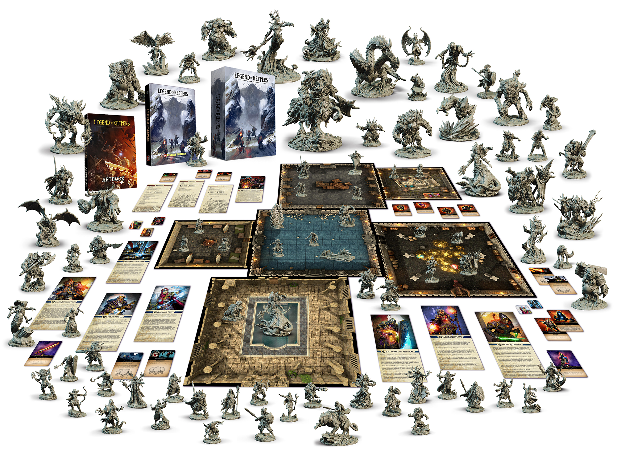Legend of Keepers 5E Reverse Dungeon and STL Miniatures by Art of the ...