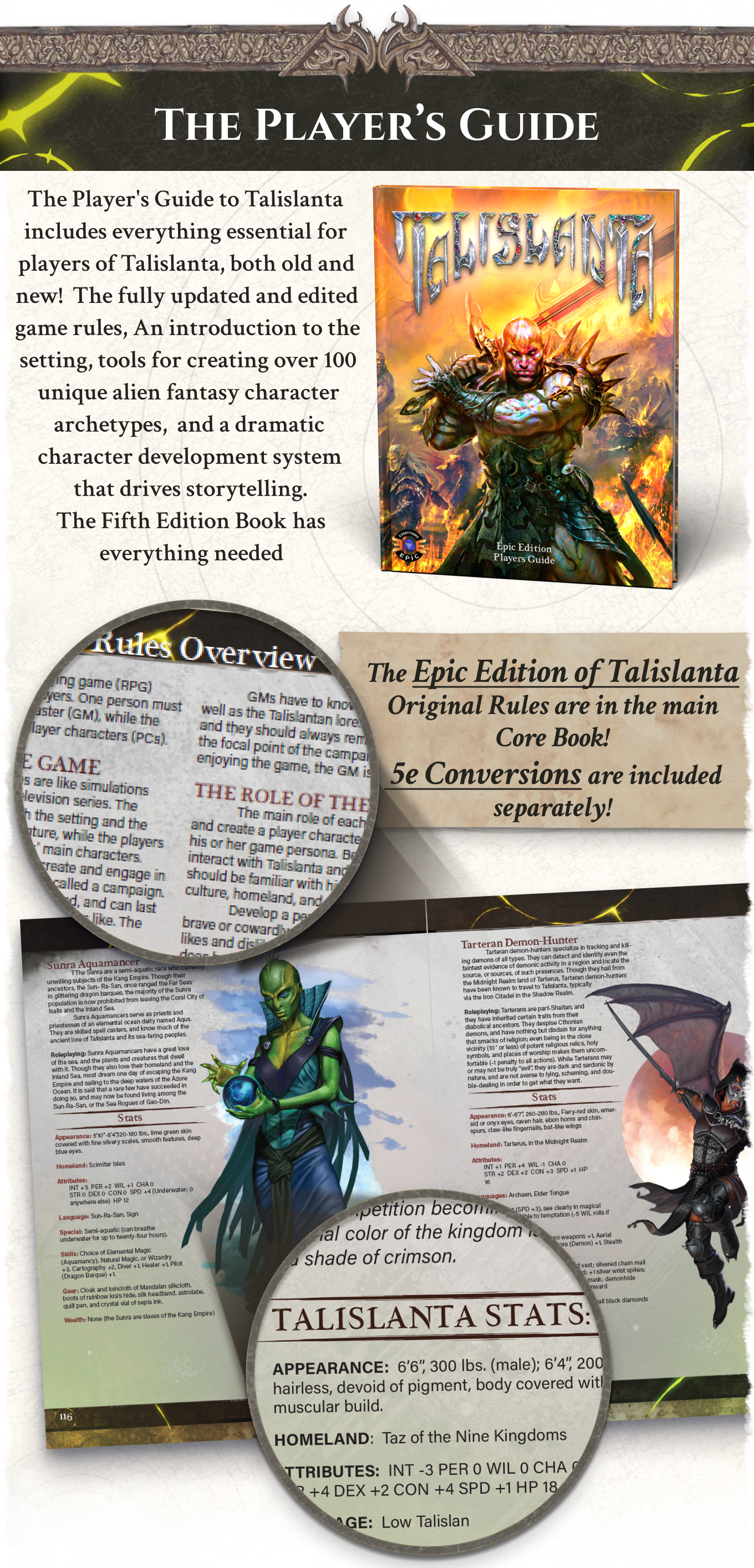 Talislanta the Epic Tabletop Roleplaying Game FINAL EDITION (6th Ed) w ...