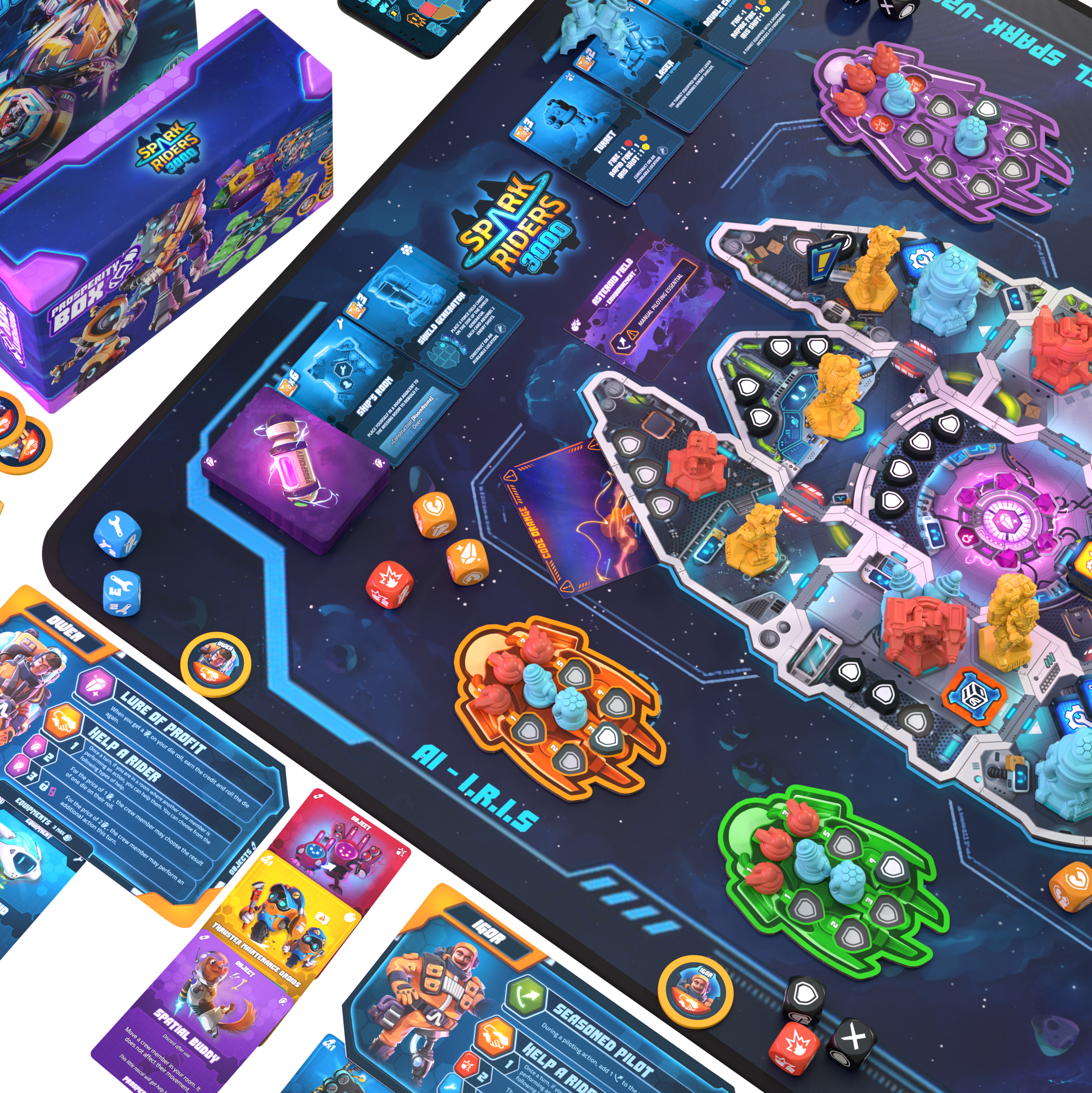 Spark Riders 3000 by Arkada Studio - Official Playmat 3000 (exclusive ...