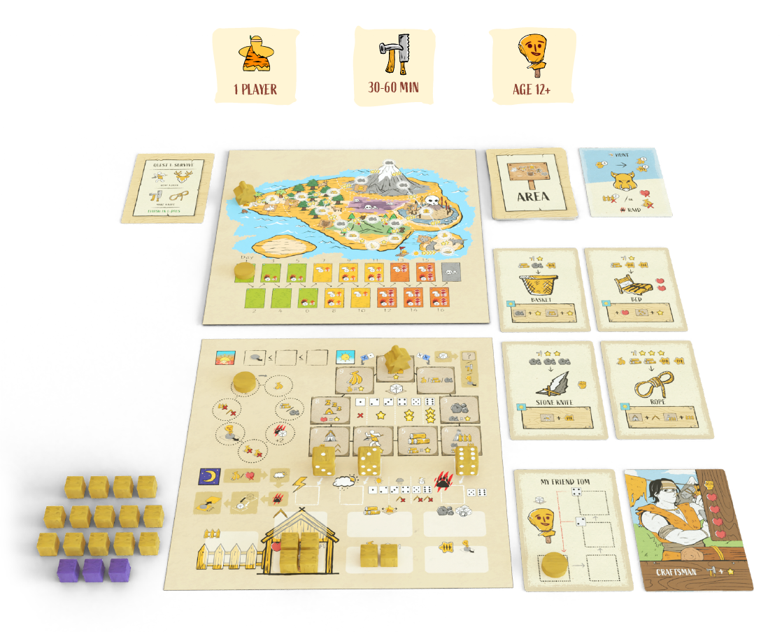 Dieson Crusoe [Solo Game of the Month] by Gabe-Barrett - Gamefound