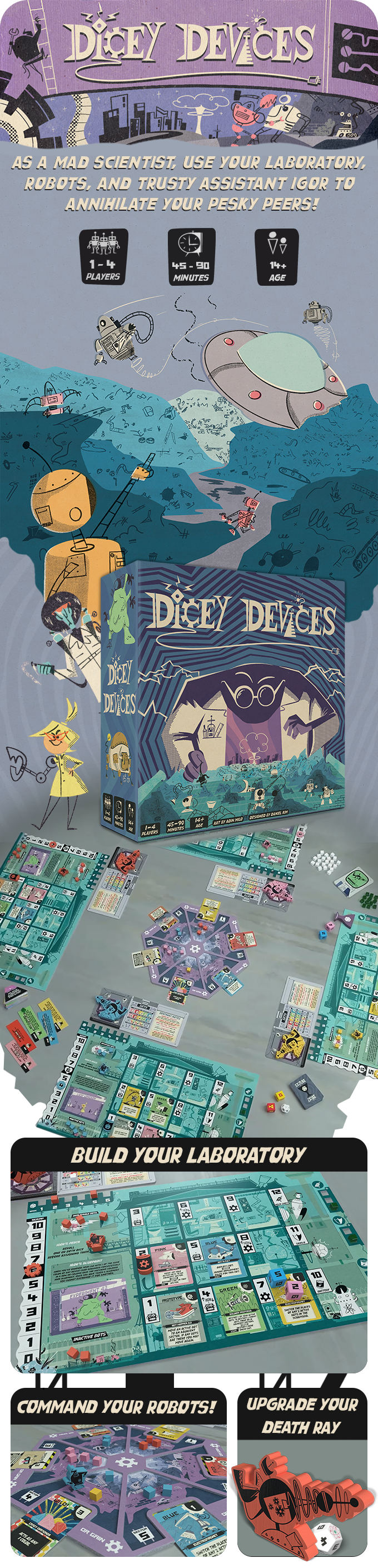 Dicey Devices: Mad Ambition by Origami Whale Games - Gamefound