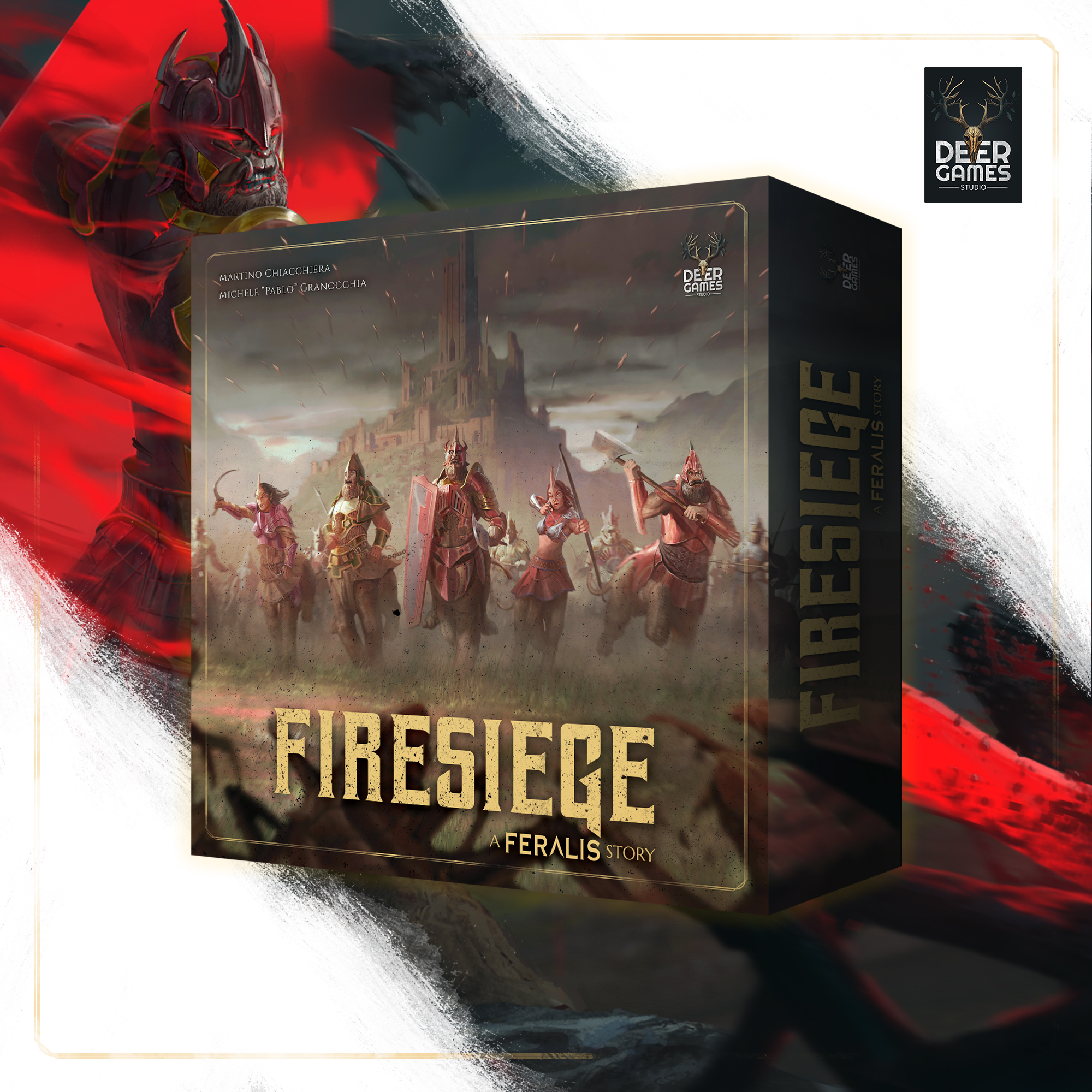 Firesiege by Deer Games Studio - New Cover Reveal & Lore! - Gamefound