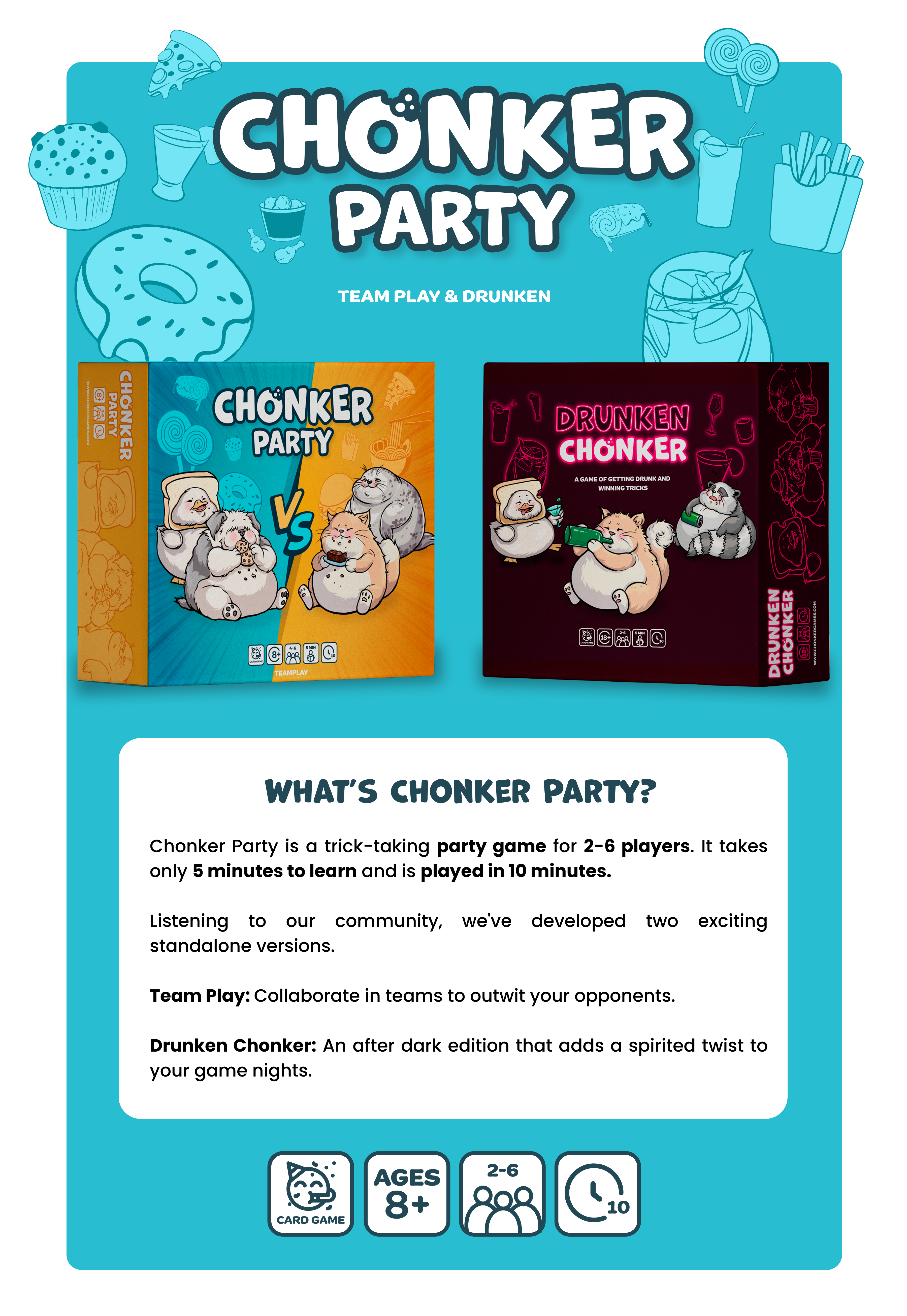 Chonker Party: Team Play & Drunken Chonker by Chonker Games - Gamefound