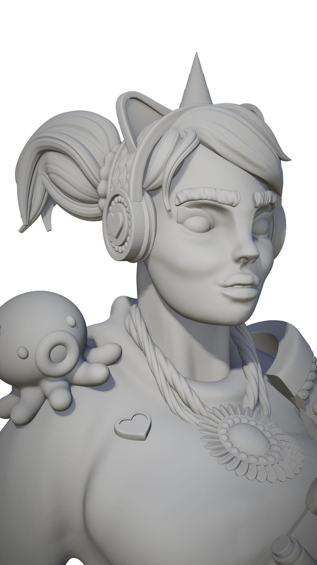 Gamer Girl 3d STL - 5e compatible by Starmetal Studio - Gamefound