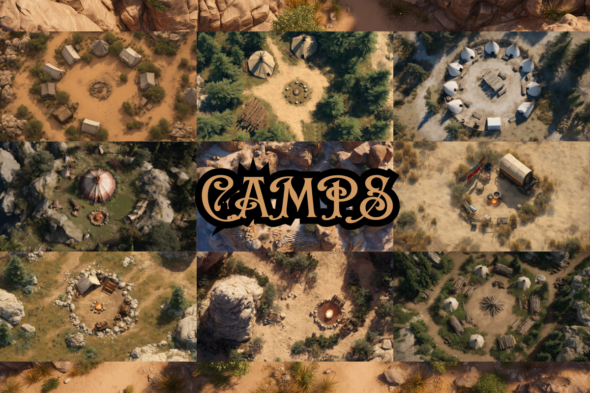 360 Western Battle Maps For TTRPG and VTT by Agnesagraphic - Gamefound