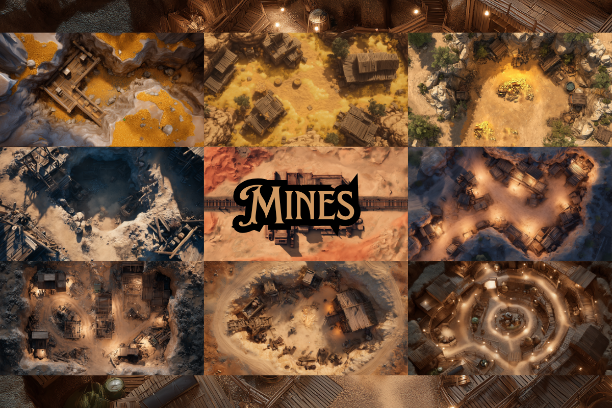 360 Western Battle Maps For TTRPG and VTT by Agnesagraphic - Gamefound