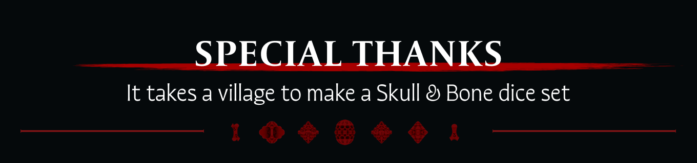 Skull & Bone Dice Set by LYNX - Gamefound