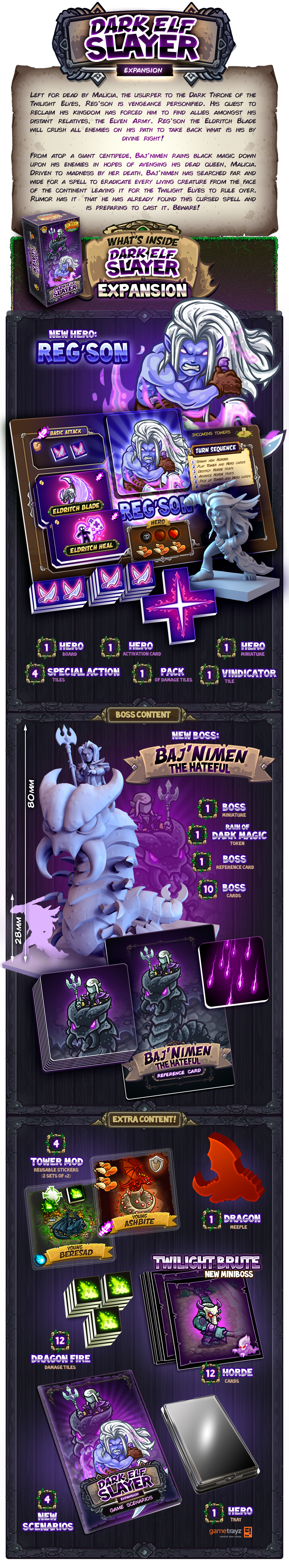 Kingdom Rush: Elemental Uprising by Lucky Duck Games - New Addon Revealed - Dark Elf Slayer ...