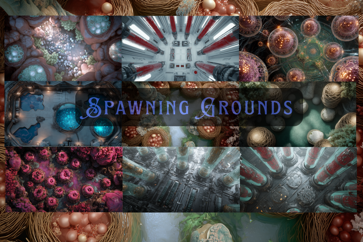 Sci-fi Battle Maps: Organic Invasion by Agnesagraphic - Gamefound