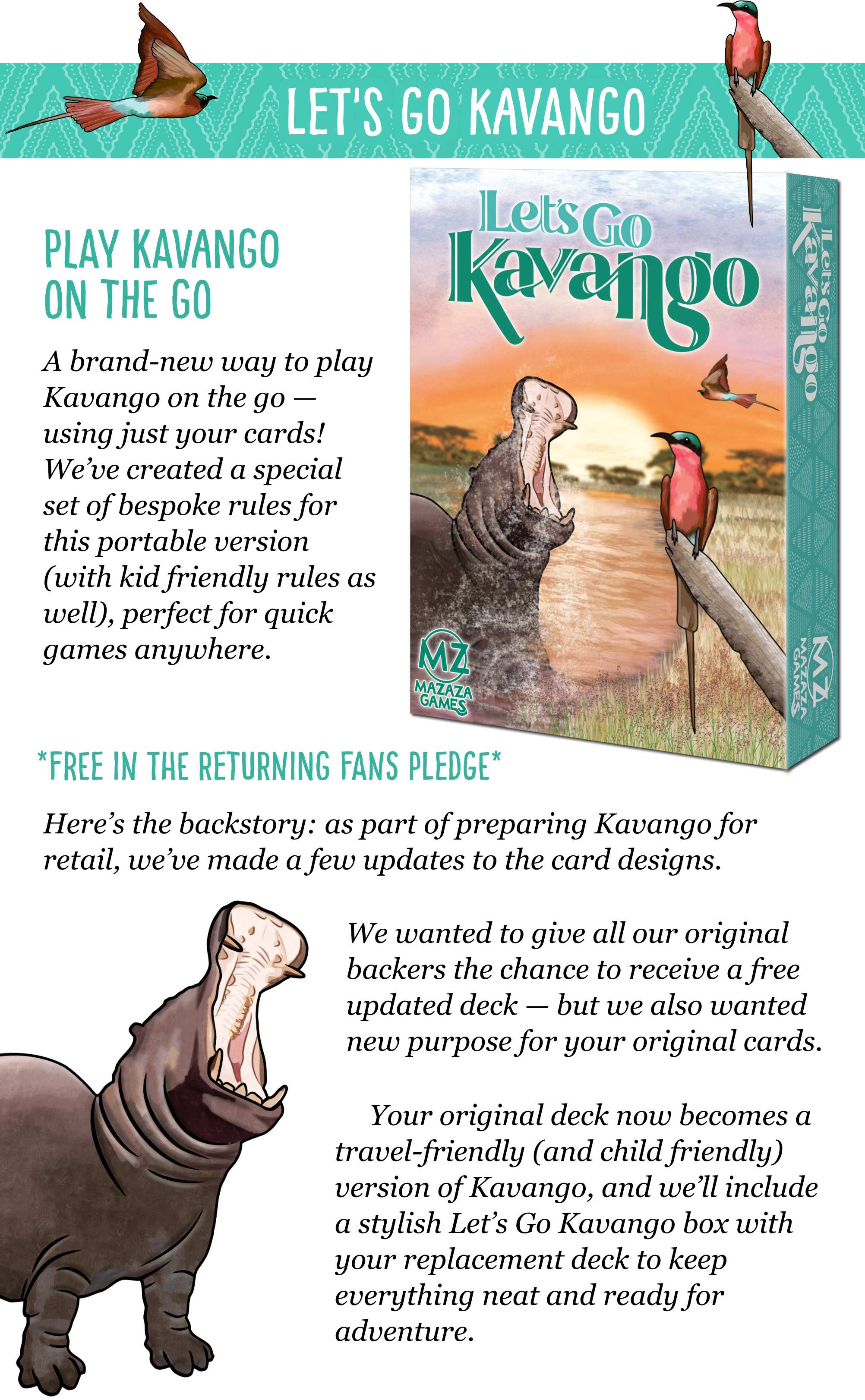 Kavango & Lodges Expansion by Mazaza Games - Gamefound
