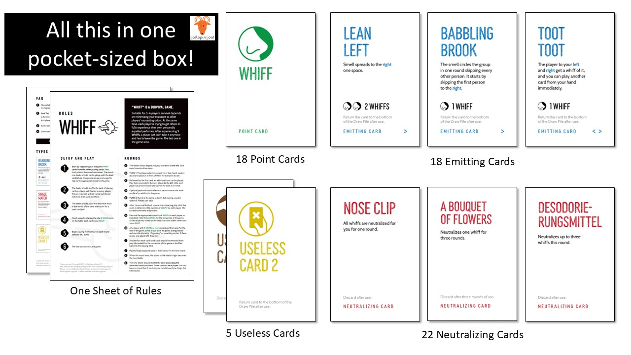 Whiff: A Survival Card Game by Galloping Goat - Gamefound