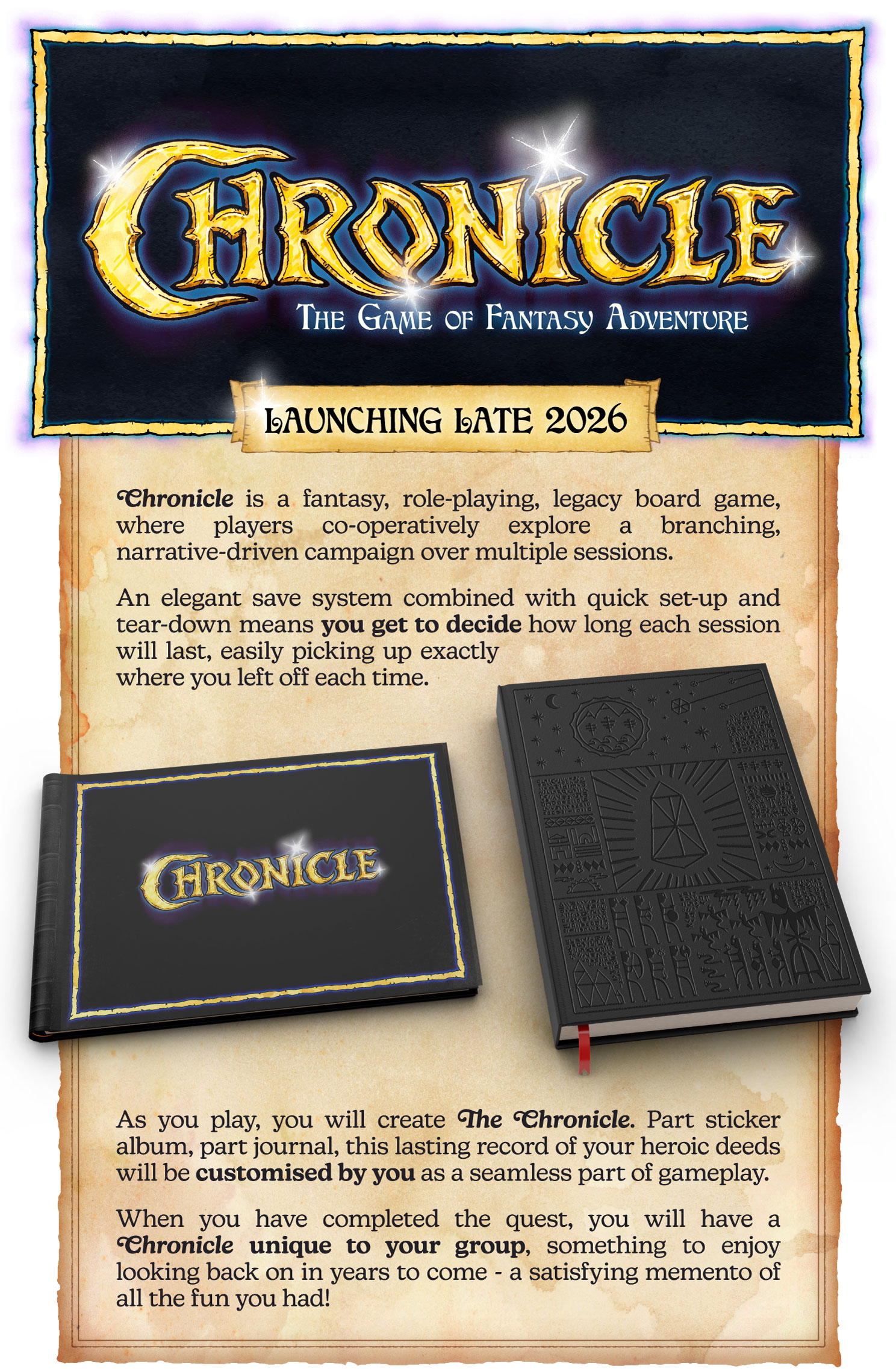 Chronicle: The Game of Fantasy Adventure by Themeborne - Gamefound